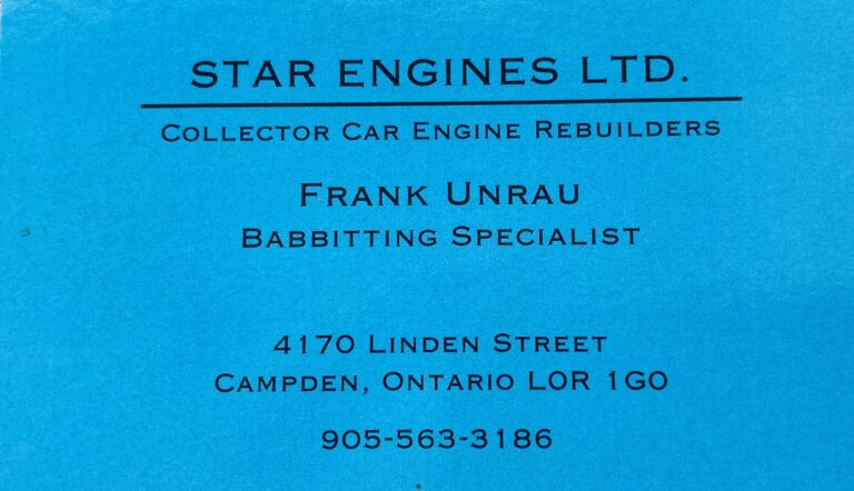 Contact Us – Star Engines Collector Car Engine Rebuilding